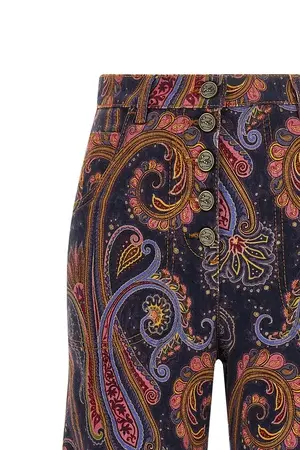 Etro Paisley Printed Flared Jeans