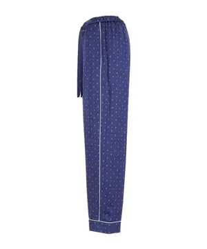 FORTE_FORTE Printed Mid-rise Pyjama Pants - Blue