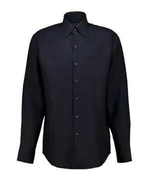 Prada Loose Fit Long-sleeved Shirt - Black