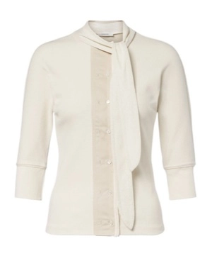 LEMAIRE Ribbed-knit Cotton And Linen Top - Beige