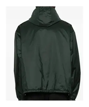 Prada Logo-plaque Hooded Jacket