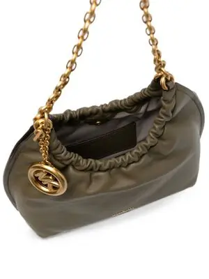 Michael Kors Logo-plaque Ruched Shoulder Bag