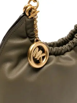 Michael Kors Logo-plaque Ruched Shoulder Bag