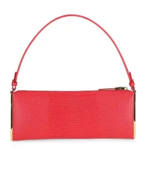 Elisabetta Franchi Embossed Zipped Shoulder Bag