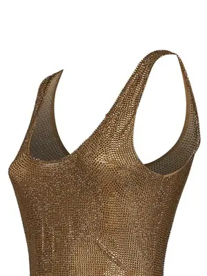 Giuseppe Di Morabito Sleeveless Embellished Mini Dress