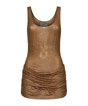 Giuseppe Di Morabito Embellished Draped Mini Dress - No