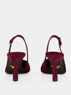 Prada Pointed Toe Slingback Pumps