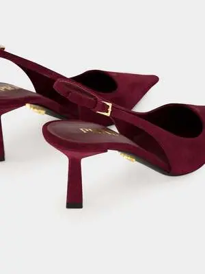 Prada Pointed Toe Slingback Pumps