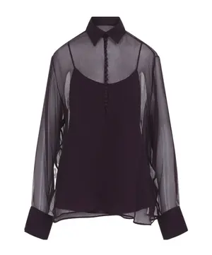 Ermanno Scervino Sheer Button-front Top