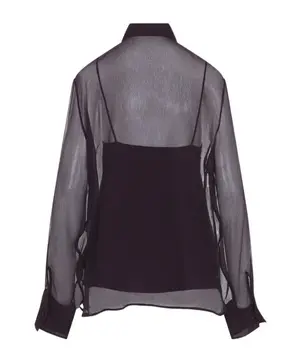 Ermanno Scervino Sheer Button-front Top