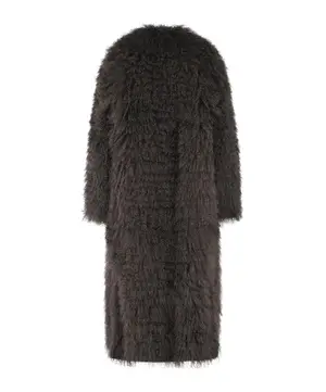 Simonette Ravizza Lapel Coat Made Of Mongolian Fur