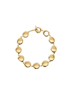 JOSEPH Bean Gilded Gold Disc Necklace - Golden