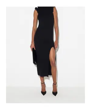 Elisabetta Franchi Knit Dress With 3d Details