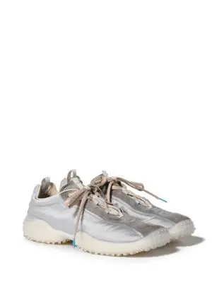 Miu Miu Lace-up Sneakers With Perforated Details - Cloudy Gray