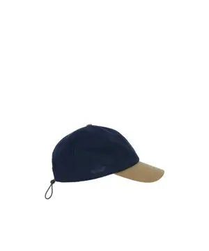 Sease Cashmere Baseball Cap - Dark Blue