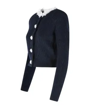 SELF-PORTRAIT Flower Detailed Cardigan
