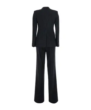 Tagliatore Two-piece Set Including Long-sleeved Suit And Striped Suit Trousers