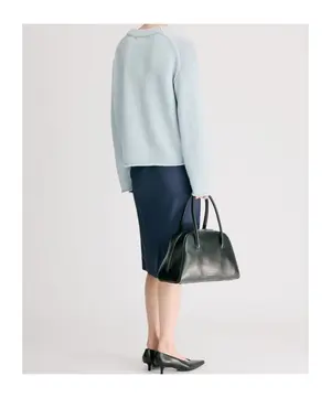Loulou De Saison Derry U-neck Jumper - Light Blue