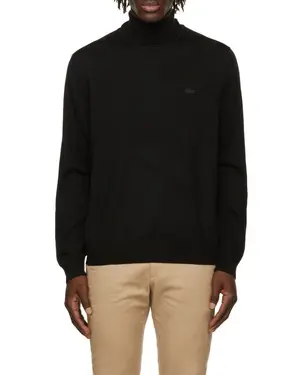 Lacoste Logo High-neck Knitted Pullover
