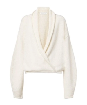 AYA MUSE Kena Cotton Wrap Top - White