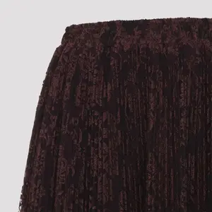 Ermanno Scervino Pleated Lace Skirt