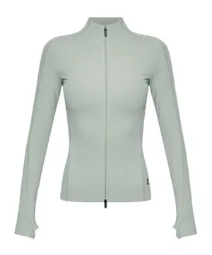 On Zip-up Performance Top - Green