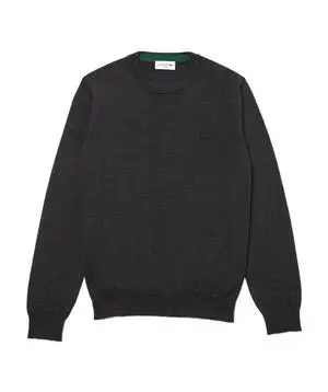 Lacoste Dark Grey Long-sleeved Pullover - Black