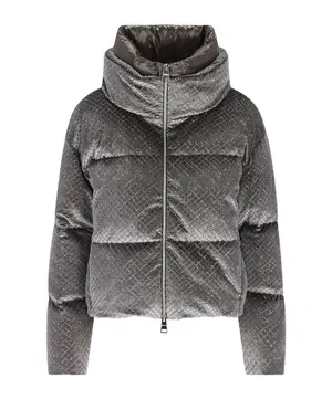 Herno Zip-up Quilted Jacket - Black