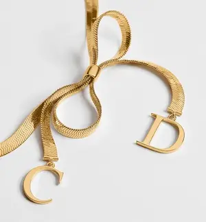 Dior Cd Ribbon Choker