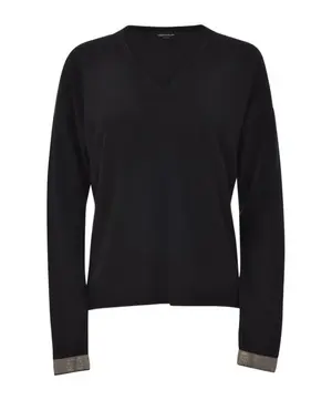 Fabiana Filippi V-neck Sweater - Black