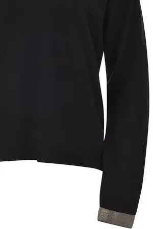 Fabiana Filippi V-neck Sweater With Movable Cuff Details