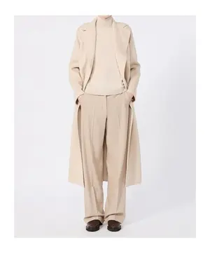 Max Mara Long-sleeved Coat With A Lapel Collar