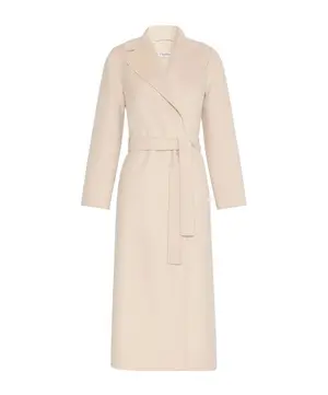 Max Mara Max Mara S Poldo Belted Long Coat Nude