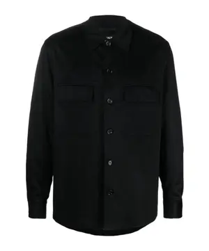 Zegna Oasi Buttoned Straight Hem Shirt - Black