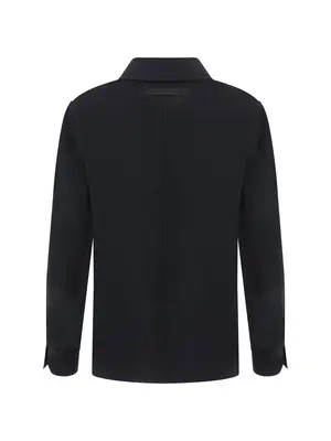 Zegna Oasi Buttoned Straight Hem Shirt - Black