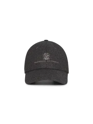 Brunello Cucinelli Logo Embroidered Baseball Cap - Black