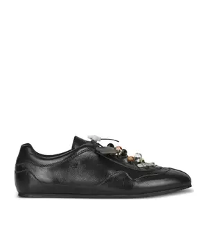 Cecilie Bahnsen Lace-up Low-top Sneakers - Black