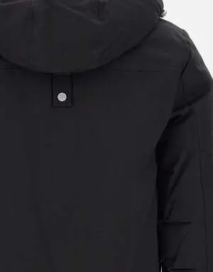 Moose Knuckles Zip-up Bomber Jacket With Hood