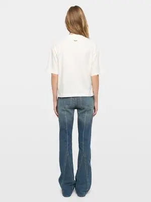 Zadig&Voltaire Taida T-shirt With Rhinestone Horse Graphic