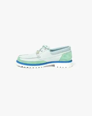 Casablanca Mint Leather Boat Shoes - Multicolor