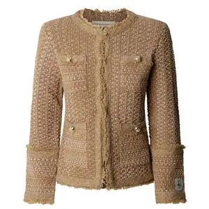 THE EXTREME COLLECTION Neutrals Camel Tweed-style Jacket Bryony - Beige