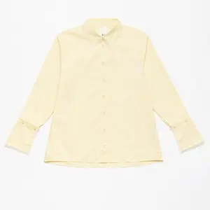 ALAS Name Cotton Poplin Oversized Shirt With Lace Trim