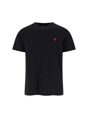 AMI Paris T-shirt " De Caur - Black