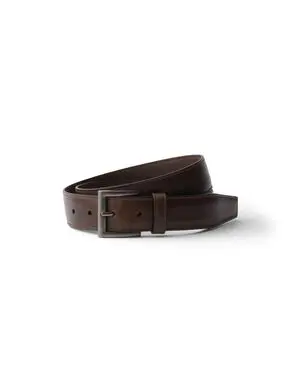 Prada Leather Belt - Brown