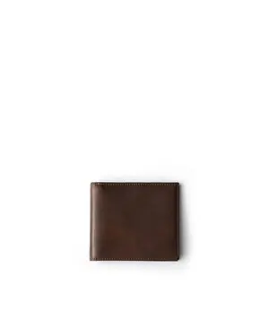 Prada Antiqued Leather Wallet