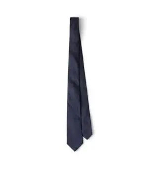 Prada Silk Tie - Blue