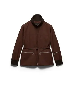 Prada Technical Fabric Jacket - Brown