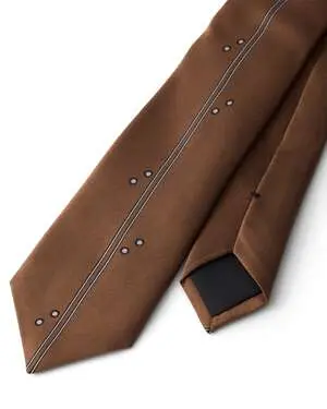 Prada Silk Neck Tie - Brown