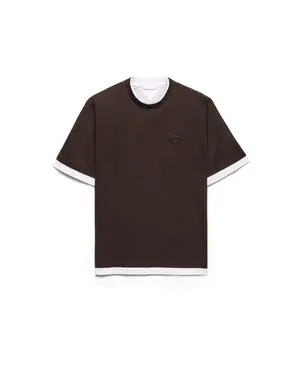 Prada Cotton T-hirt - Brown