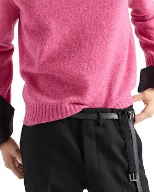 Prada Shetland Wool Crew-neck Sweater